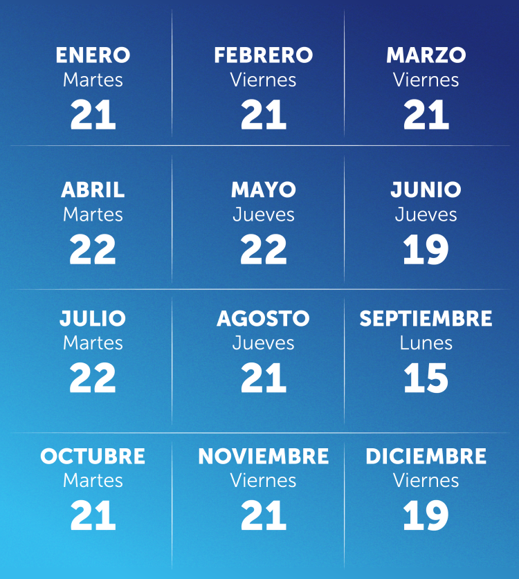 Fechas de Pago Capredena 2025 » Bonos del Gobierno de Chile